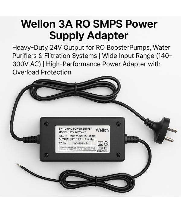 Wellon 3A RO SMPS Power Supply Adapter – Heavy-Duty 24V Output for RO ...