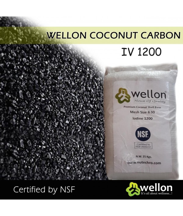 WELLON Granular Activated Carbon Premium Coconut Shell Powder for Water ...