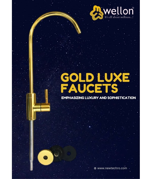 Wellon Gold Luxe Stainless Steel SUS304 Body Kitchen Water Filter ...